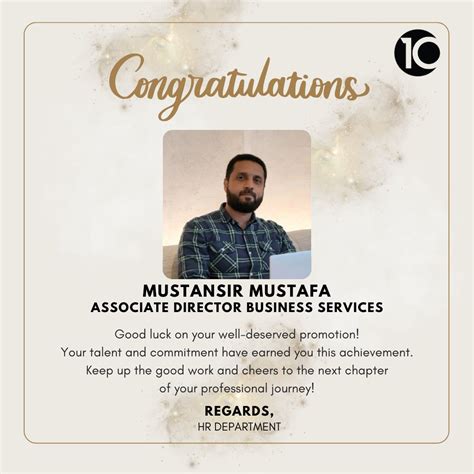 Mustansir Mustafa On Linkedin Careergrowth Promotion 10pearls Businessservices