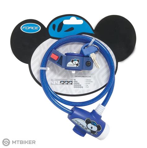 Force Cable Lock 800 Mm8 Mm Blue Mtbikershop