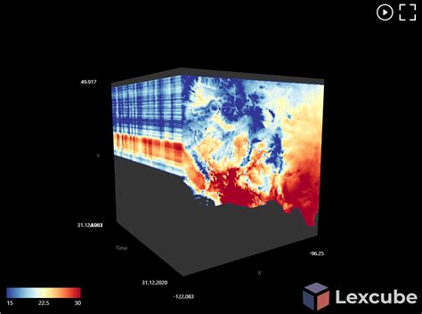 3d Visualization Of Geospatial Big Data By Lexcube Python Towards Data Science