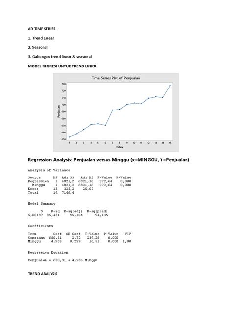 Linear And Seasonal Regression Models Pdf Time Series Multivariate