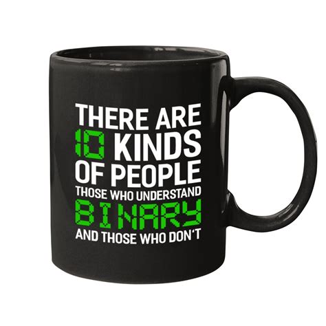 there are 10 kinds of people binary programming mugs sold by pristine