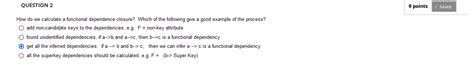 Solved QUESTION Points Saved How Do We Calculate A Chegg