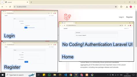 Tutorial Laravel Login Dan Register Auth UI Bootstrap YouTube
