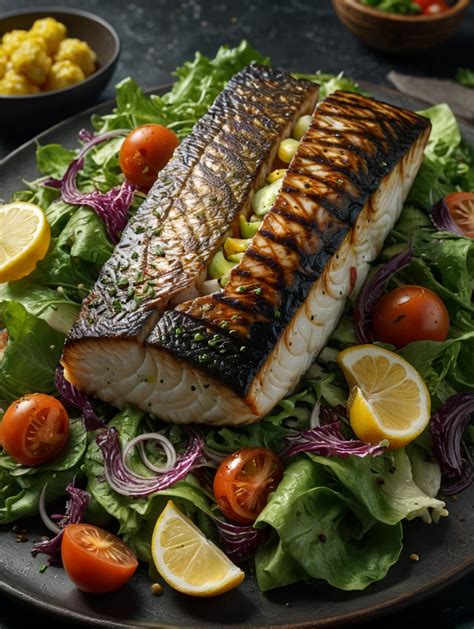 Premium Free Ai Images Cod Salad