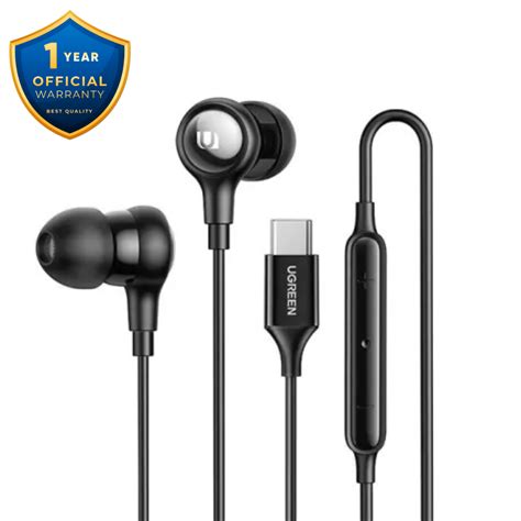 UGREEN EP103 In Ear Earphones With Type C Connector 30638 Black Penguin Com Bd