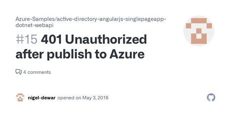 Unauthorized After Publish To Azure Issue Azure Samples Active Directory Angularjs