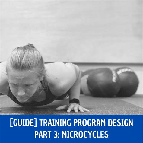 Guide Training Program Design Part 3 Microcycle Complete Performance