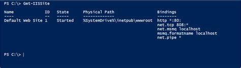 Using PowerShell IIS Get List Of Websites ShellGeek