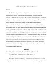 Understanding The Risks Of Database Vulnerabilities And The Course Hero