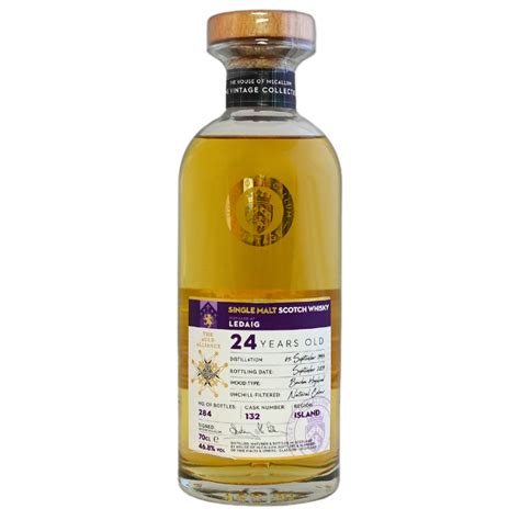 Whisky Mccallum Ledaig Single Malt 24 Years Old Bourbon Hogshead