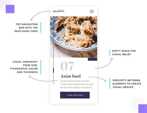 mobile navigation patterns and examples