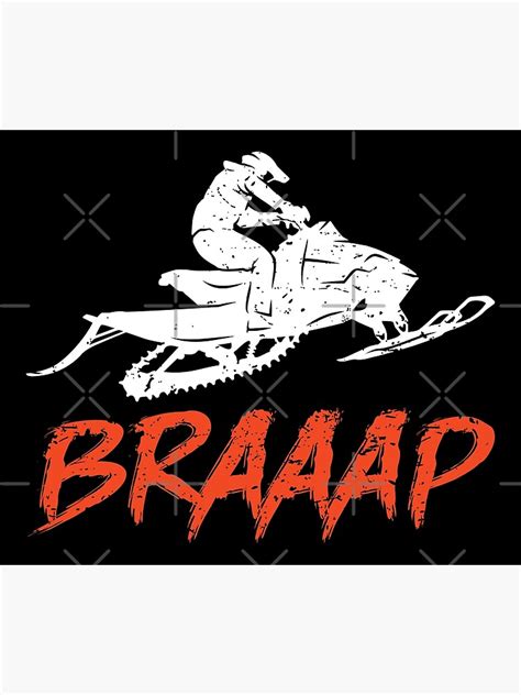 Braaap Snowmobile Braap Motor Sled Ii Art Print For Sale By Lemon