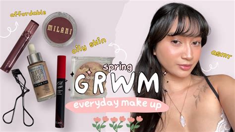 Everyday Makeup For Oily Skin Natural Glowy Makeup Routine Grwm