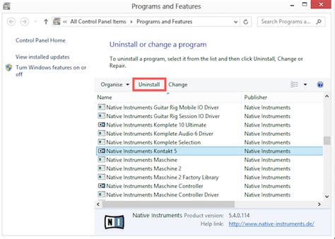 How To Uninstall Native Instruments Software And Drivers From A Windows