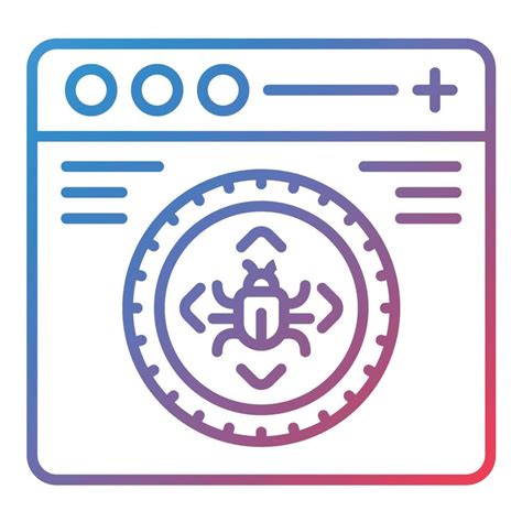 Bug Line Gradient Icon 18722172 Vector Art At Vecteezy