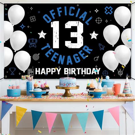 Happy 13th Birthday Banner