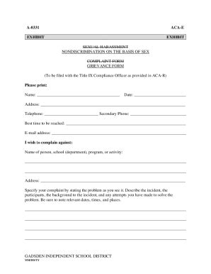 Fillable Online On The Basis Of Sex Title IX Compliance In A Time Of Fax Email Print