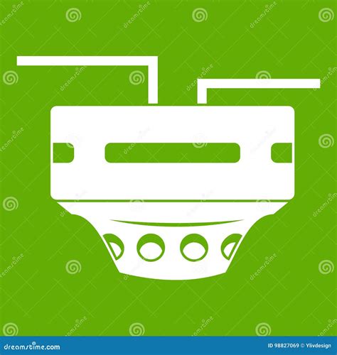 Monitor Socket Icon Green Stock Vector Illustration Of Plasma 98827069