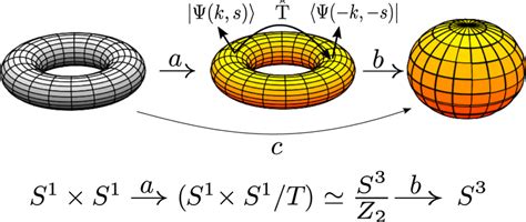 Schematic Illustration Of The Projection Of A Torus Into A Sphere The