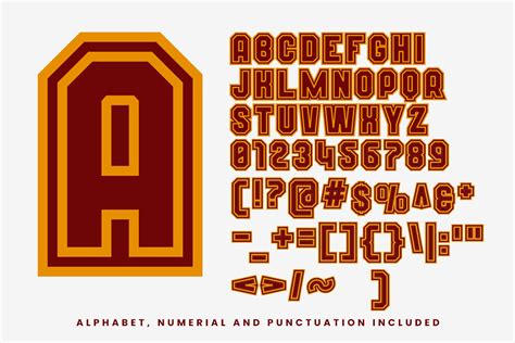 Modern Varsity Font Svg Font Svg Modern Art Font Vector Font Vintage Varsity Font Font
