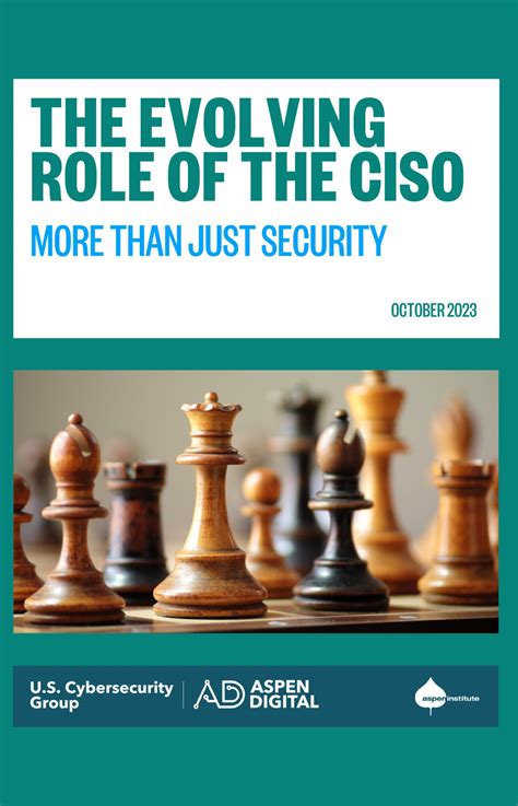 The Evolving Role Of The Ciso The Aspen Institute