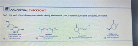 Solved CONCEPTUAL CHECKPOINT 16.1 For each of the following | Chegg.com