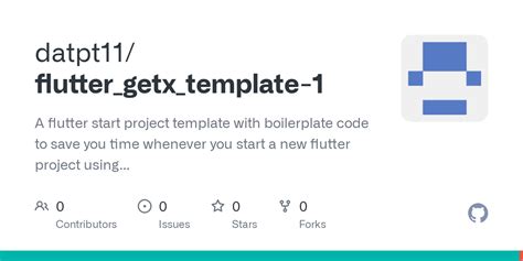 github datpt11 flutter getx template 1 a flutter start project