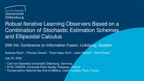 PDF Robust Iterative Learning Observers Based On A Combination Of Stochastic Estimation