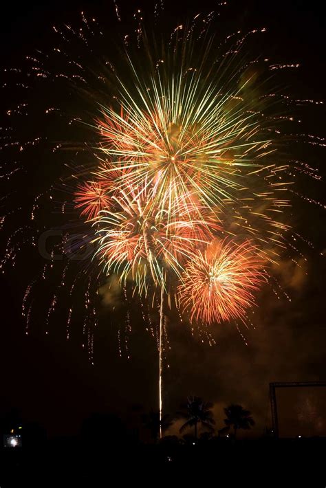 Fireworks Exploding Stock Image Colourbox