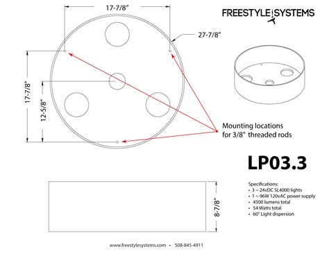 Lp03 Round Light Platform Freestyle Systems