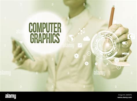 Writing Displaying Text Computer Graphics Business Concept Visual