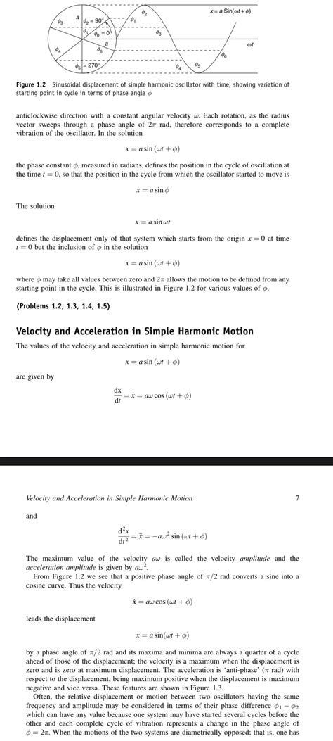 The Equation Of Dicplqment Velocity And Acceloration