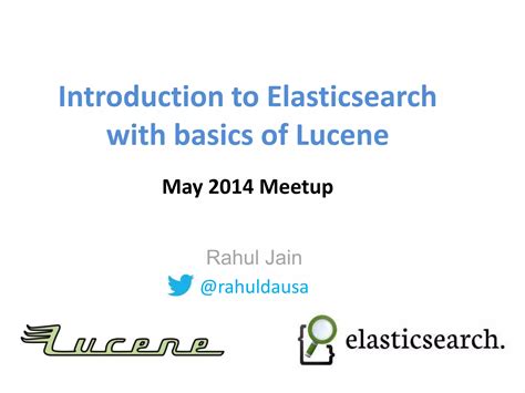 Introduction To Elasticsearch With Basics Of Lucene Pptx Search
