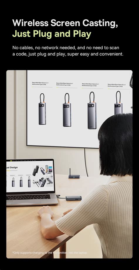 Baseus K Wireless Hdmi Compatible Video Transmitter Receiver G Extender Kit Display Adapter