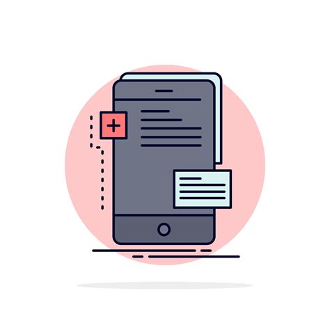 Frontend Interface Mobile Phone Developer Flat Color Icon Vector Vector Art At Vecteezy