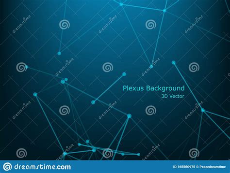 Abstract Technology Background Science Background Big Data Background Vector Plexus Effect