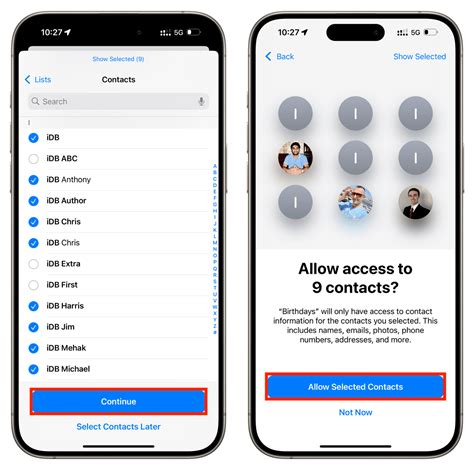 How To Allow An Iphone App To Only Access Selected Contacts