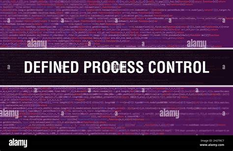 Defined Process Control With Binary Code Digital Technology Background