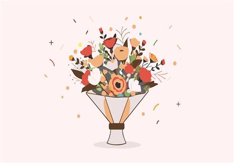 꽃병 에 꽃줄 이 들어 있다 프리미엄 Ai 생성 벡터