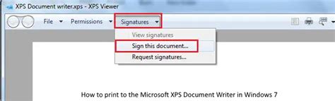 How To Print To The Microsoft Xps Document Writer In Windows Pc
