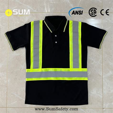 Ansicsa Class 1 Short Sleeve Navy Polo Sum Safety