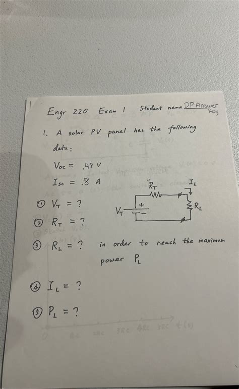 Solved Engr Exam Babe Name DP Answer Key