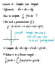 Complex Integrals Parameterization And Computation For Line And Course Hero