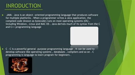 C Vs Javapptx Programming Languages Computing