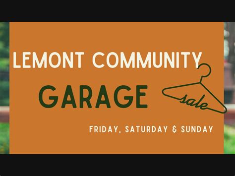 Lemont Community Garage Sale Lemont Il Patch