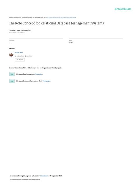 roles in dbms pdf pdf relational database databases