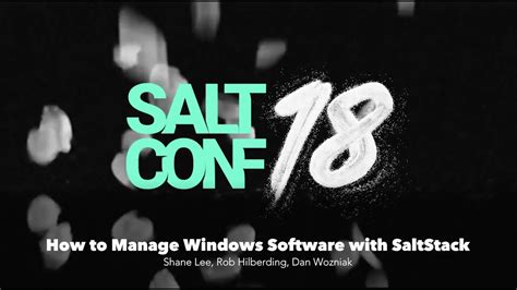 SaltStack How To Manage Windows Software With SaltStack YouTube