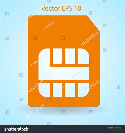 Sim Card Mobile Operator Vector Icon Stock Vector Royalty Free 340117838 Shutterstock