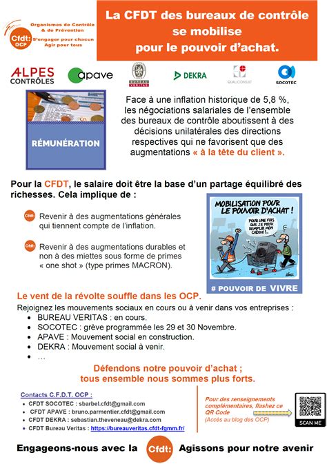 Inter Ocp Ensemble Pour Notre Pouvoir Dachat Bureau Veritas Cfdt