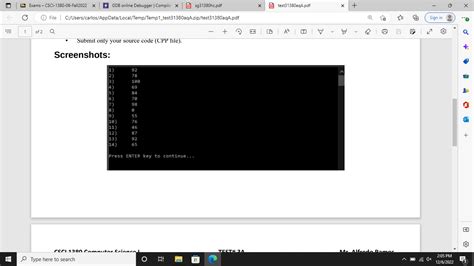 Solved Write A Complete C Program Named Test3afml Where